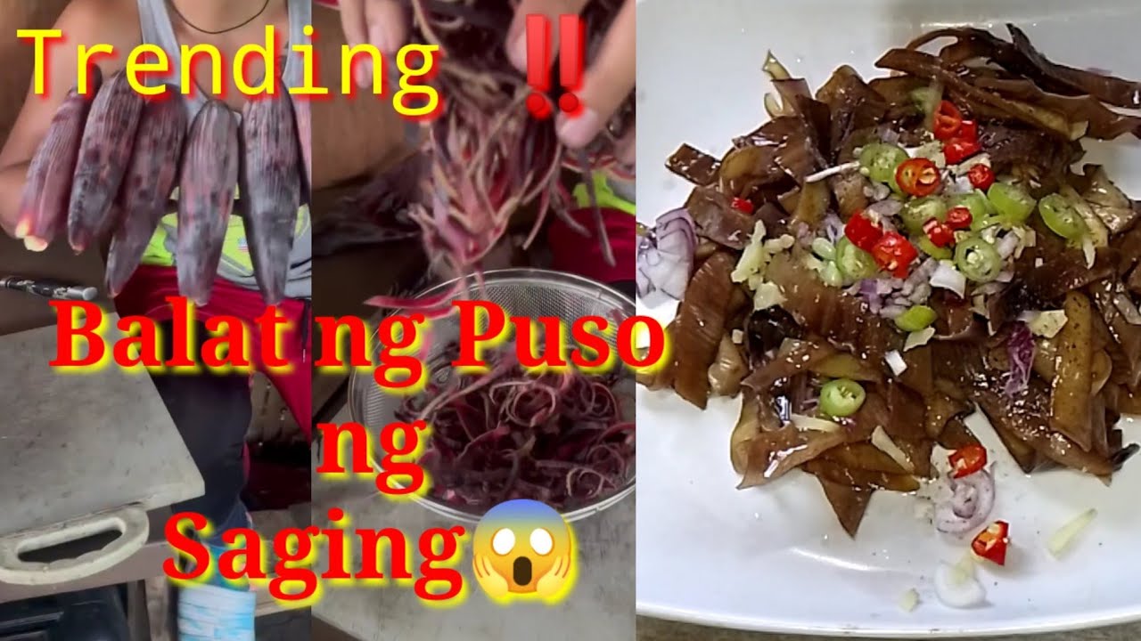 Trending Balat ng Puso ng Saging Kinakain na Ngayon - YouTube