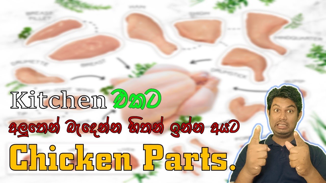 Chicken Meat Parts with Names Cuisine Poster - Free Hotel School - YouTube