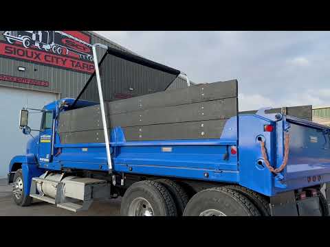 Electric Dump Truck Tarp System, up to 24' (Driver Side) | Sioux City Tarp