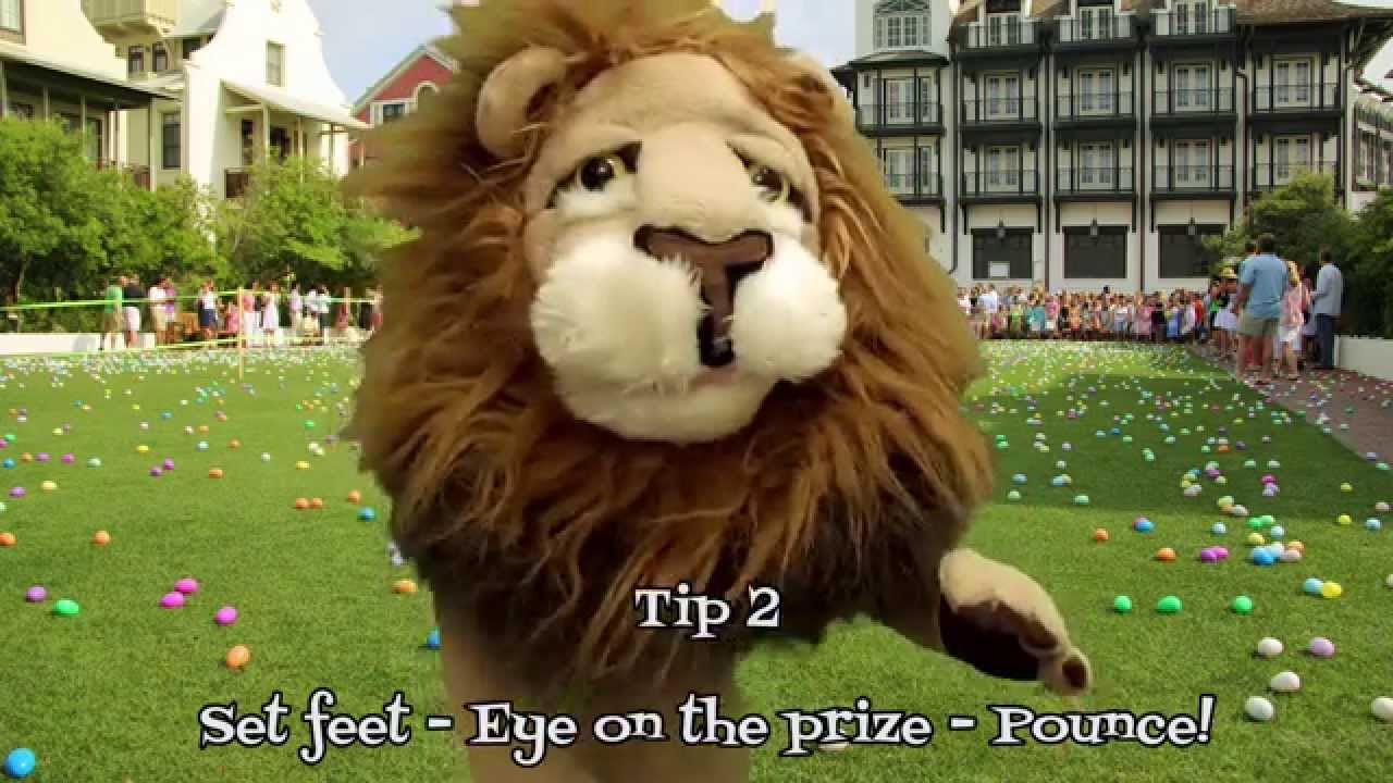 Lionel the Lion: Easter Egg Hunting Tips - YouTube