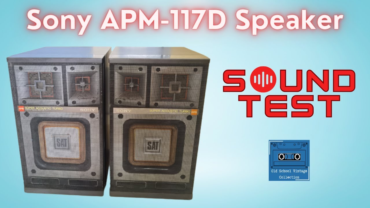 Sony APM-117D Vintage Speaker Sound Test - YouTube