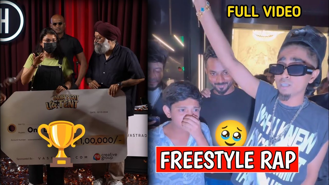 Mc Stan New Viral Freestyle Rap Song 😲 !! Khushi Win India's Got Latent ...