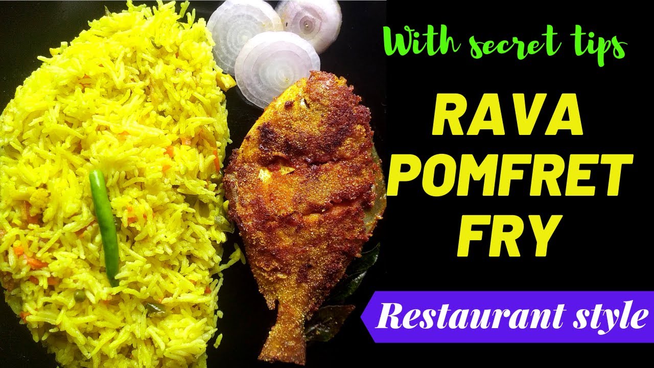 Pomfret Fry Recipe | How To Make Pomfret Fry At Home | Fish Recipes ...