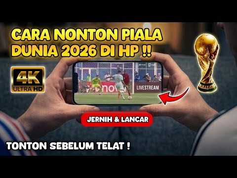 GAMPANG BANGET! Cara Nonton Piala Dunia di HP Kualitas HD