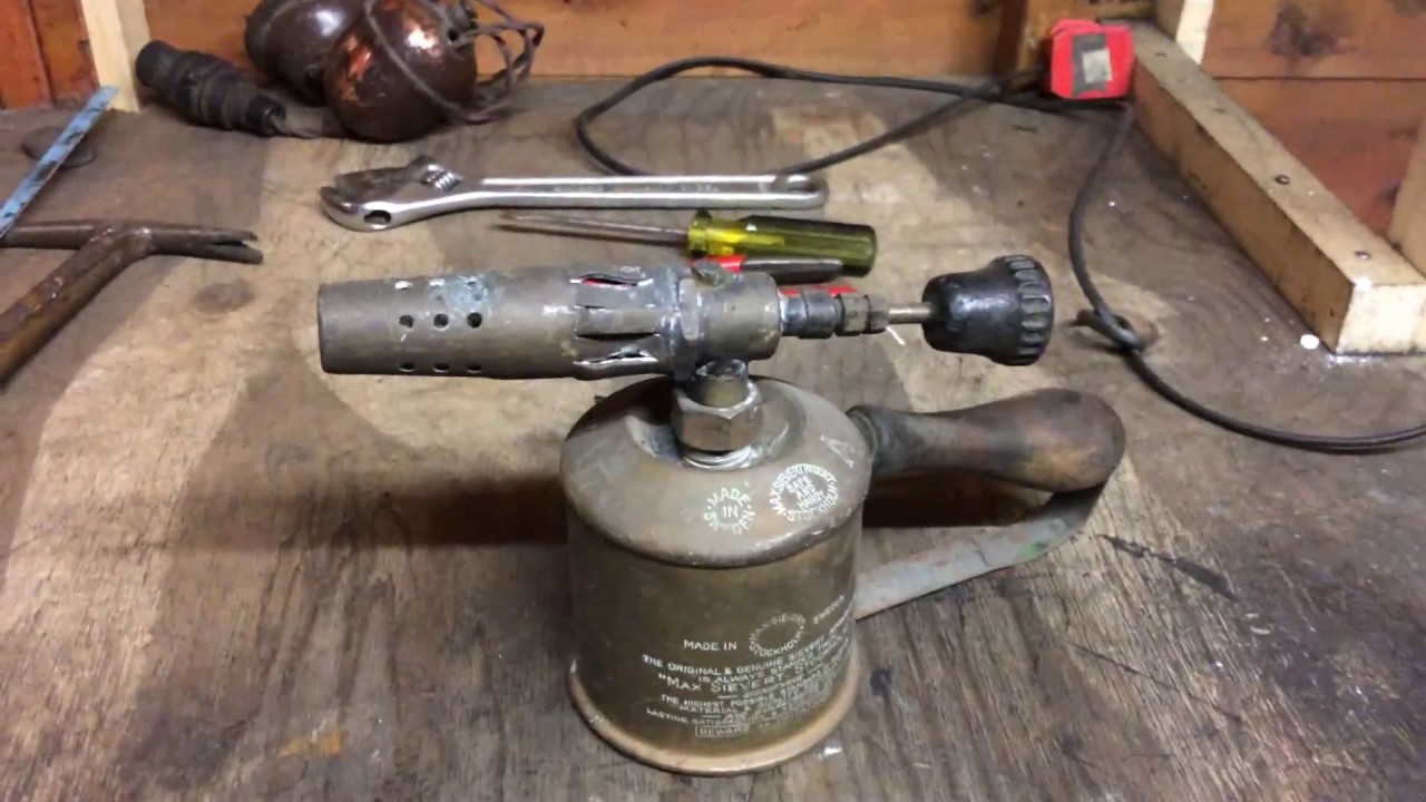 Metal Polishing Vintage Max Sievert Brass Blow lamp Torch Time Lapse ...