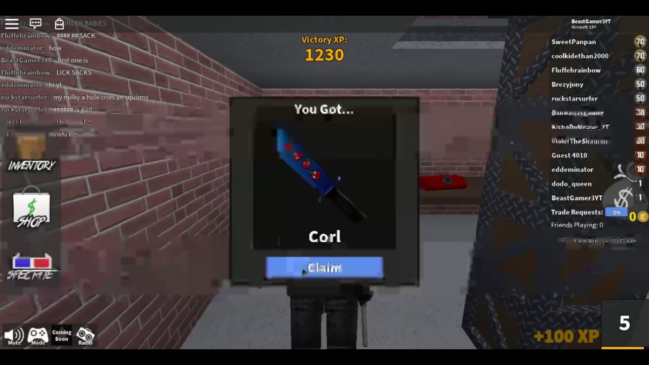 3 codes on MM2 - YouTube