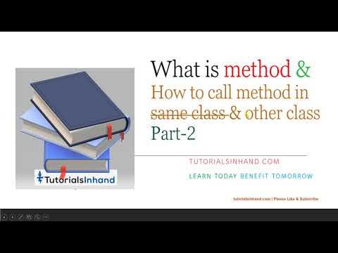 how to call static and non static method in java from another class? | Part 2 - YouTube