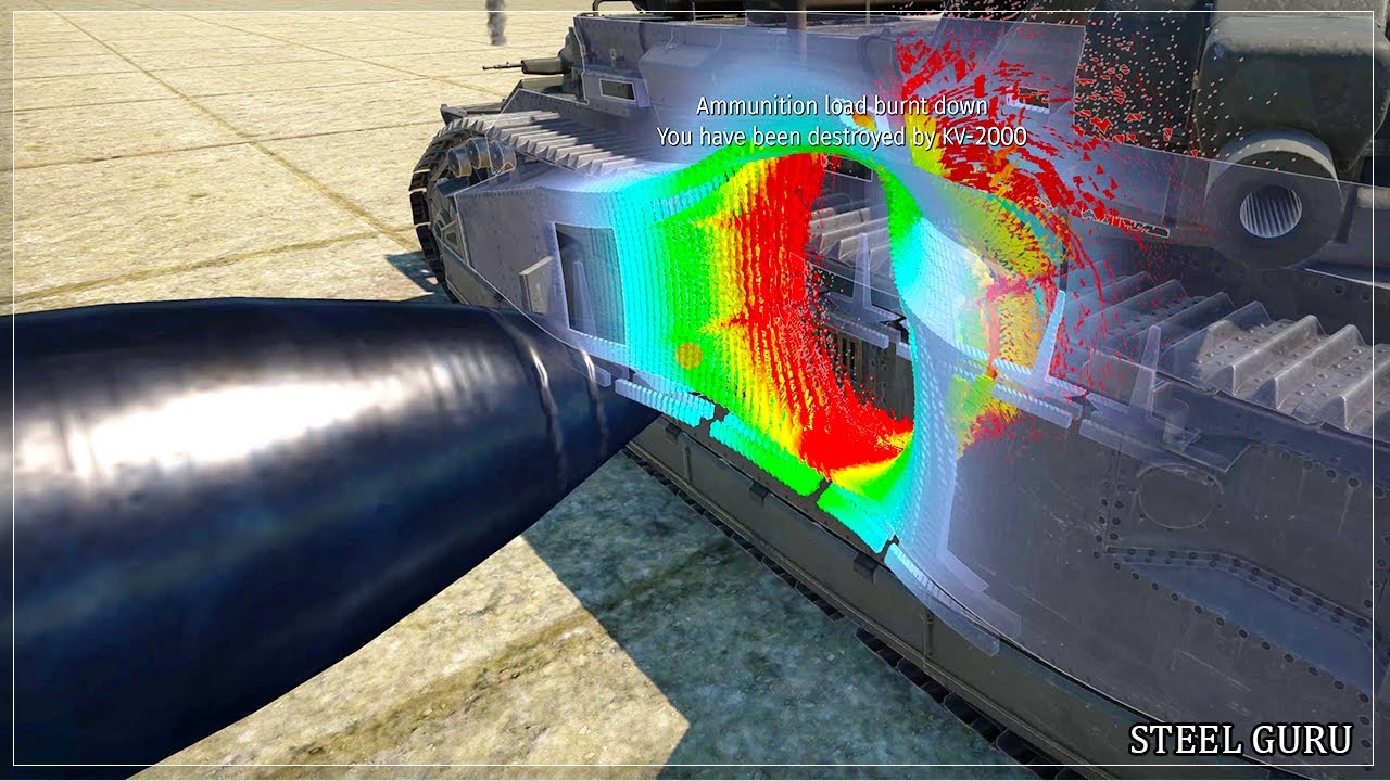 GIGANTIC Shell Vs WW1 Tank 💥 Kill Cam Animation in War Thunder - YouTube