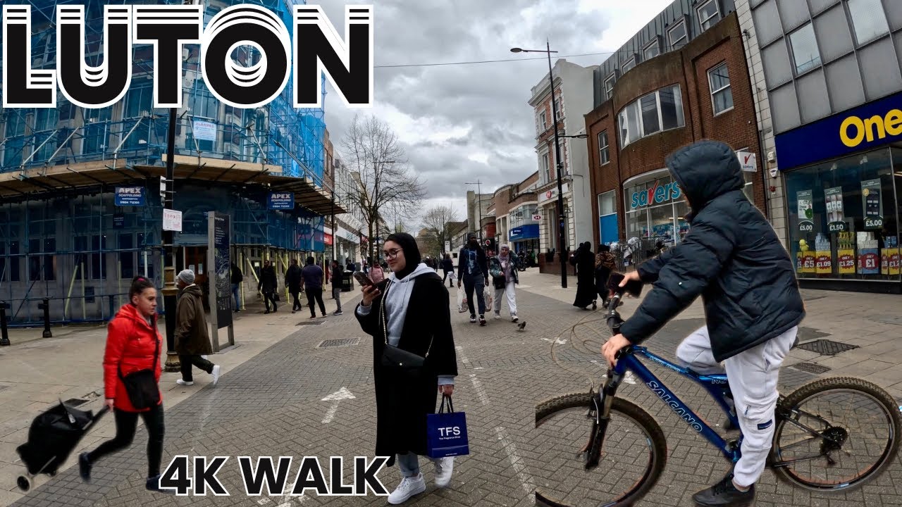 LUTON TOWN CENTRE 4K WALK | MARCH 2024 - YouTube