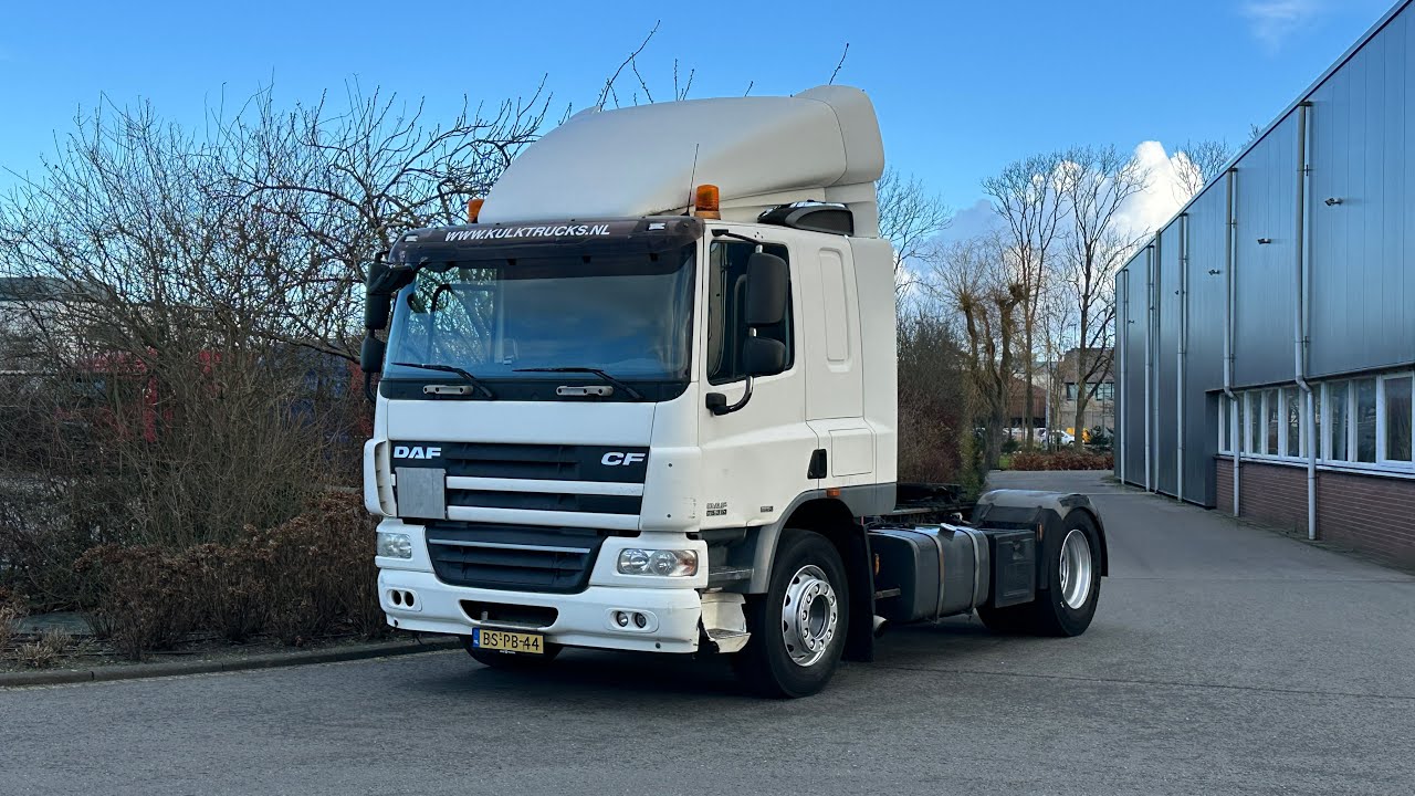 DAF CF 75 - euro5 - chassis good - year 2007 - YouTube