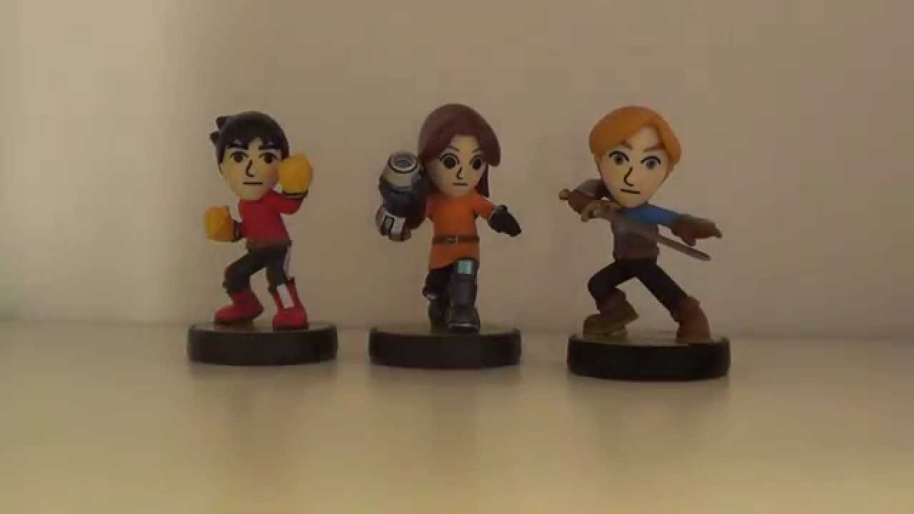 Mii Fighter 3-Pack Amiibo Unboxing - YouTube