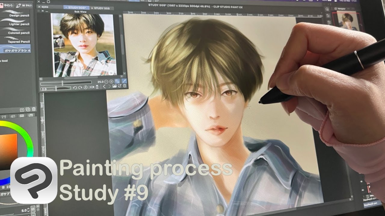 CSP study 9 - 🎨Painting process | 🌼Semi realism | 📖Study #9 | 🌟Digital ...
