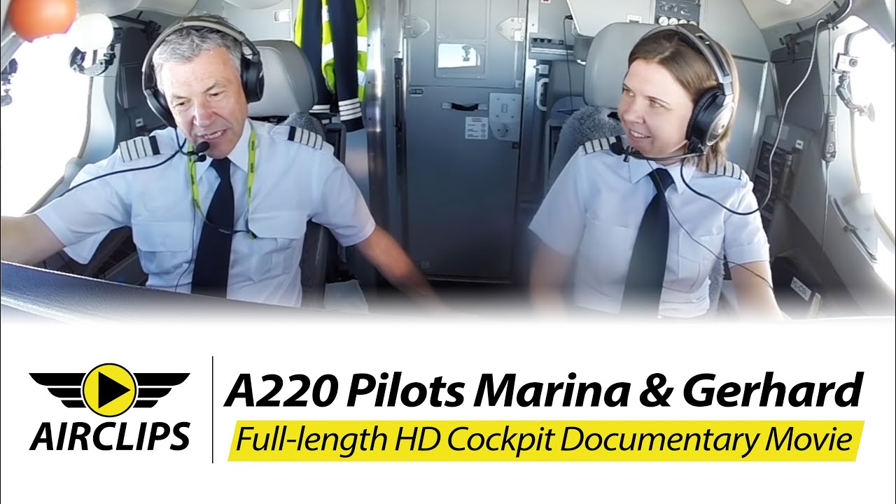 Pilot STARS! Captains Marina & Gerhard Airbus A220 Riga-Dublin Ultimate ...