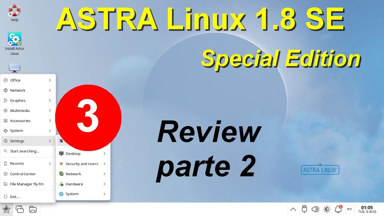 3- Review PARTE 2. ASTRA Linux SE 18.04 de 2024. Distro Oficial da ...