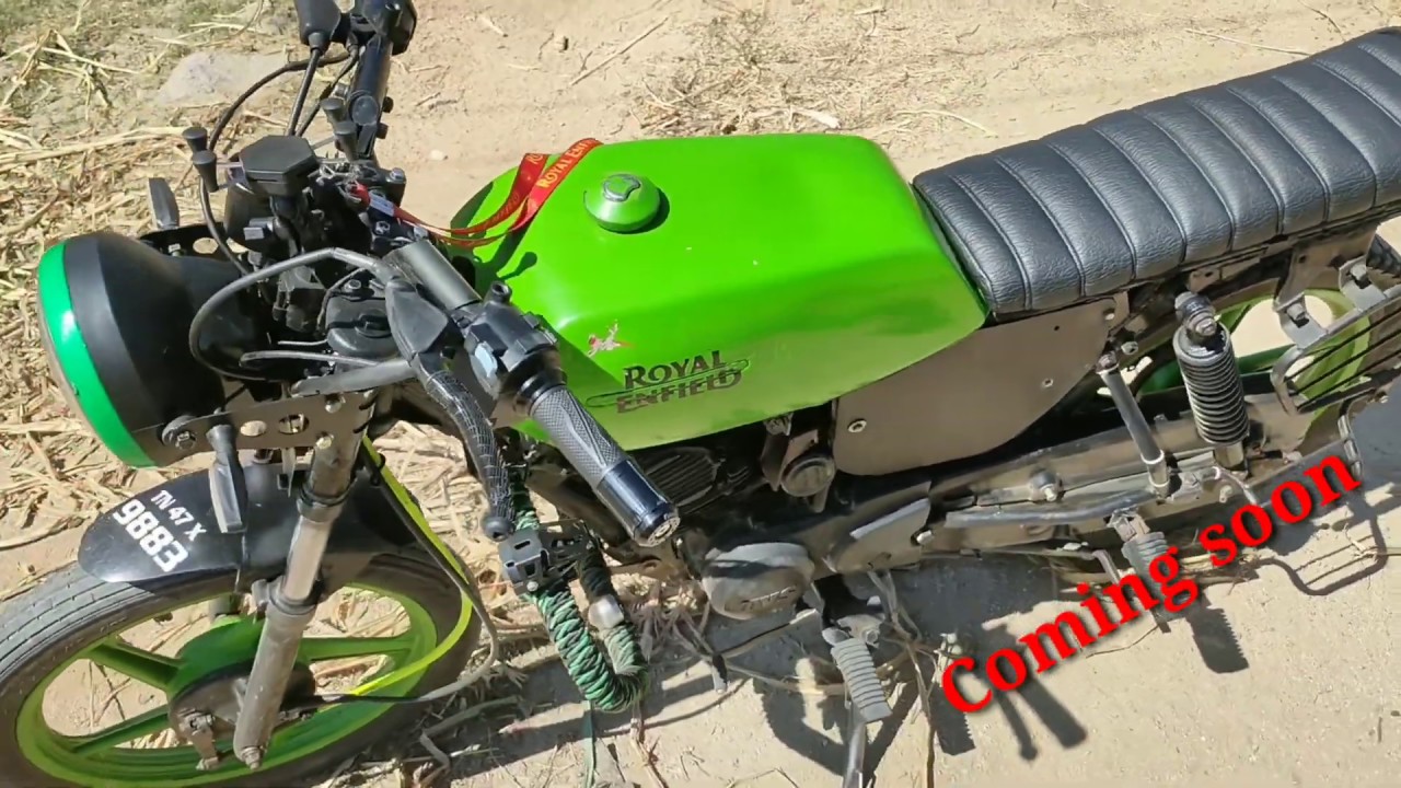 TVS Star Bike Modification // modified enfield bike style - YouTube