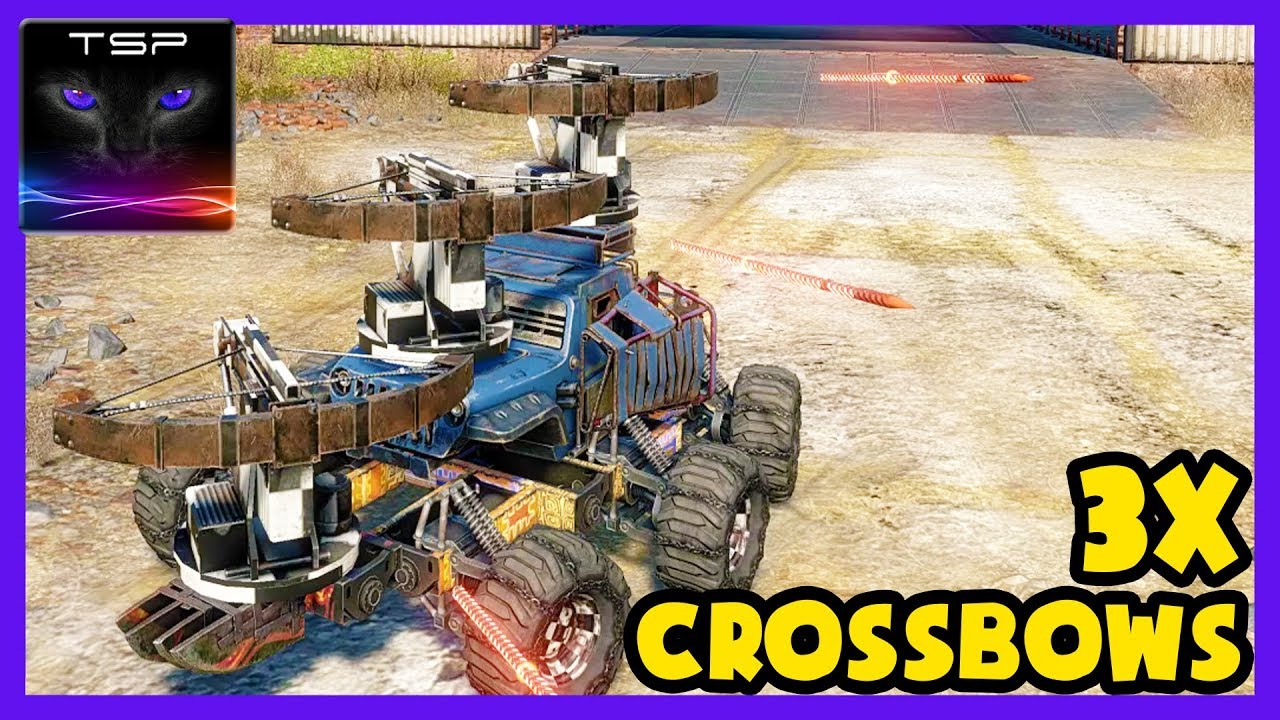 Crossout #57 - ULTIMATE TROLL BUILD - 2x Triple Crossbows in 5k PS ...