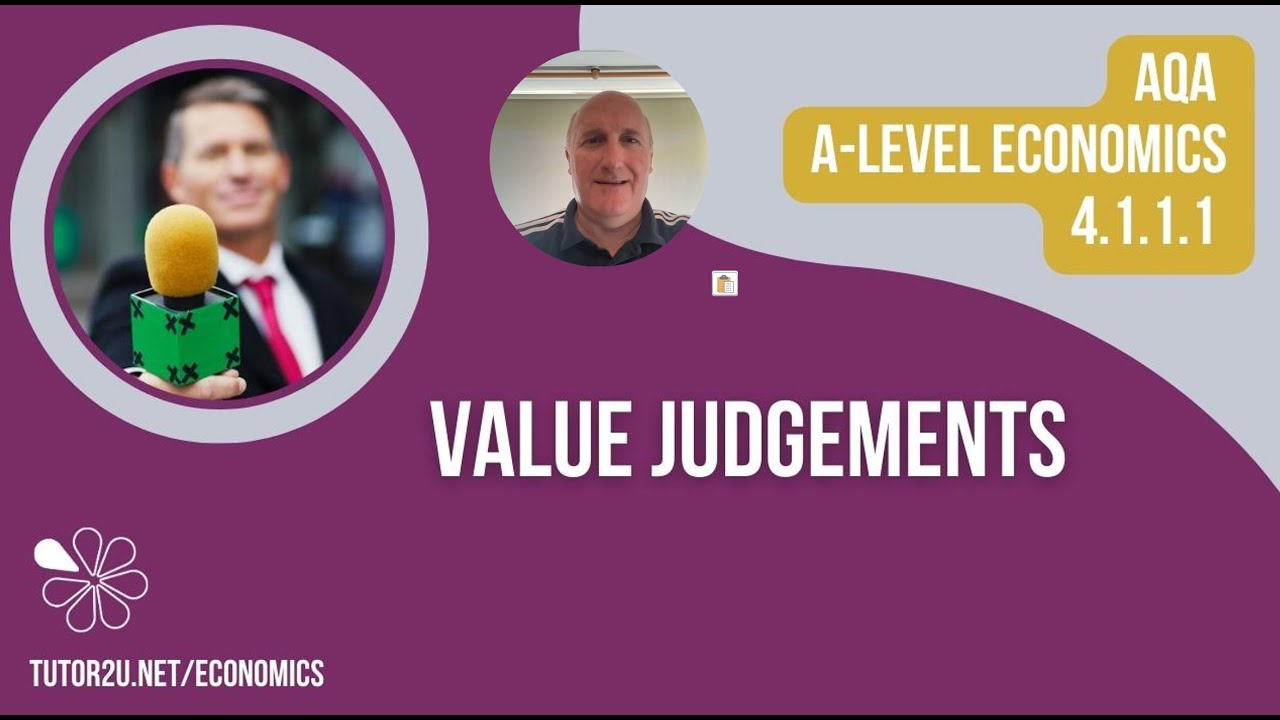 4.1.1.1 - AQA Economics - Value Judgements - YouTube