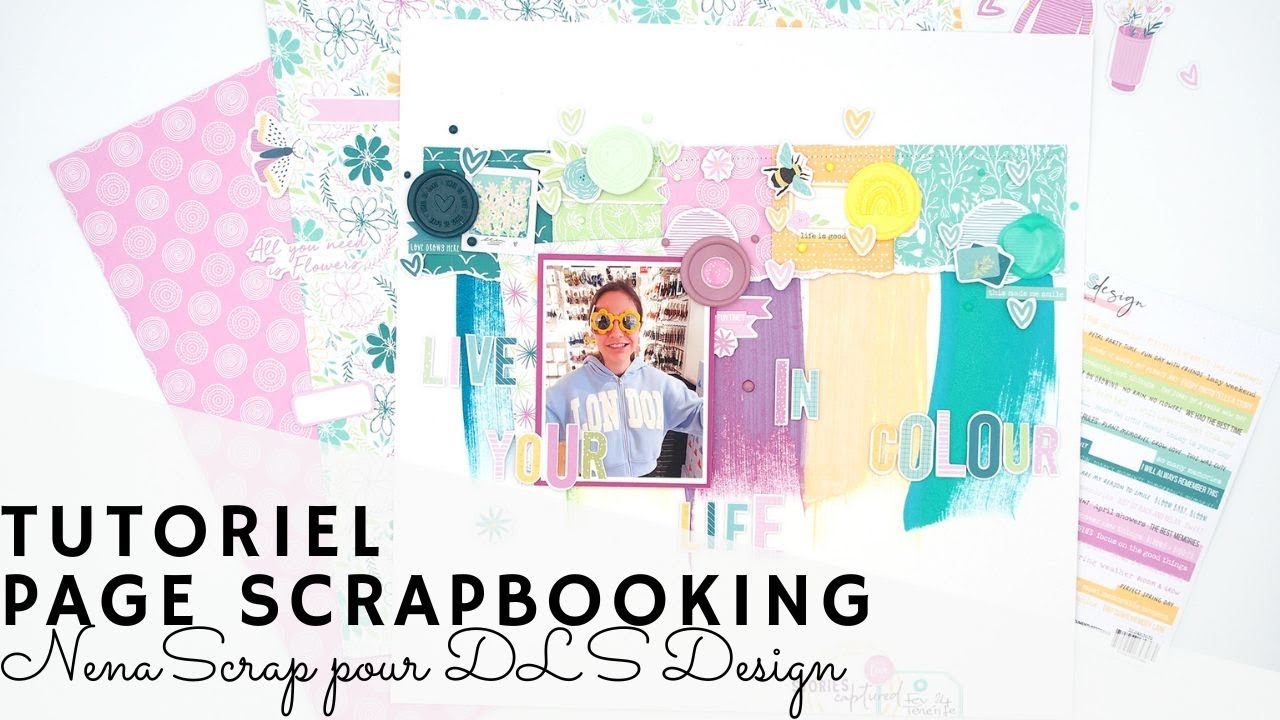Tutoriel Page Scrapbooking Collection Yesterday par DLS Design - YouTube
