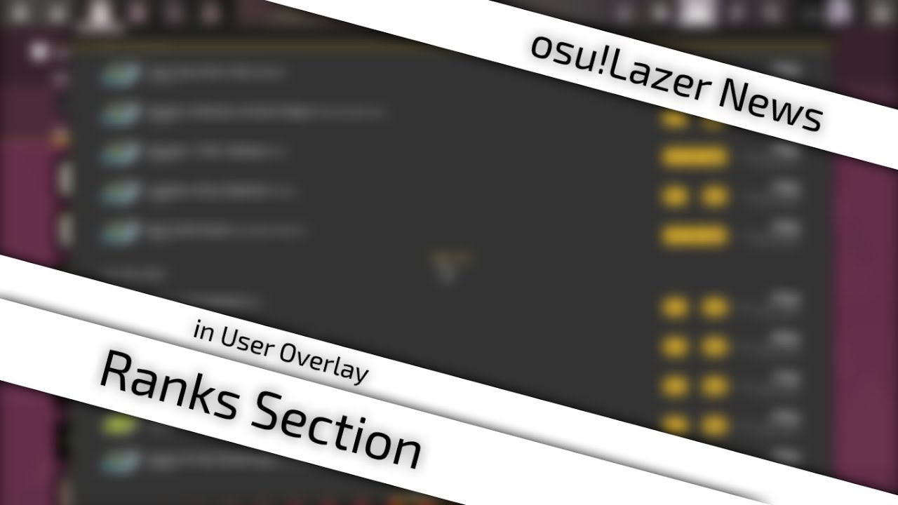 Osu lazer map rank system - nimfaram
