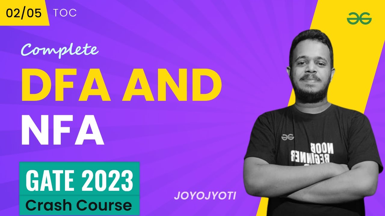 DFA and NFA | Theory of Computation | GATE 2023 CRASH COURSE - YouTube