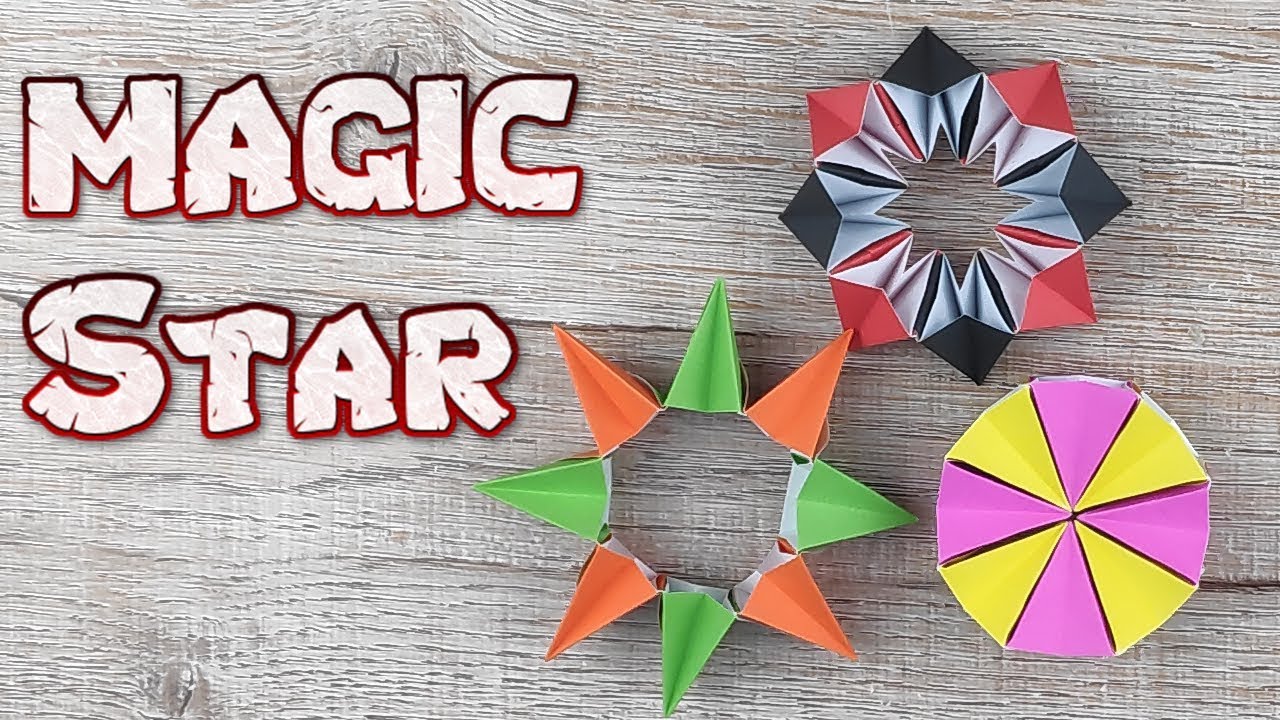 Origami Paper MAGIC Star | How To Make a Paper Magic Star Tutorials ...