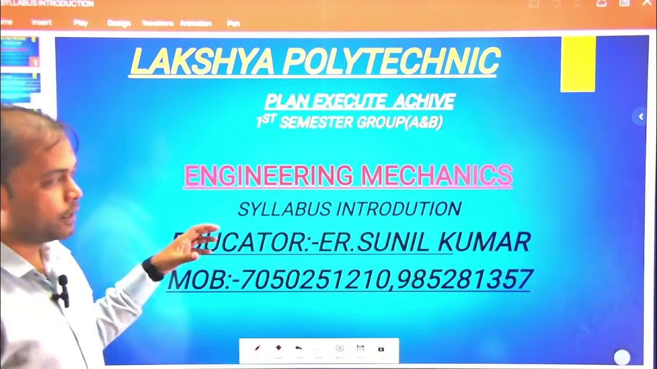 Engineering mechanics lecture 1 - YouTube