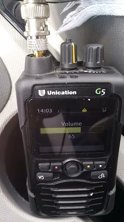 Unication G5 monitoring Conventional P25 channel - YouTube