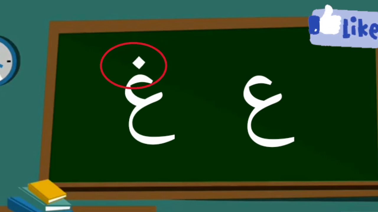 Video pembelajaran Bahasa Arab | Menulis Huruf Ain dan Ghain - YouTube