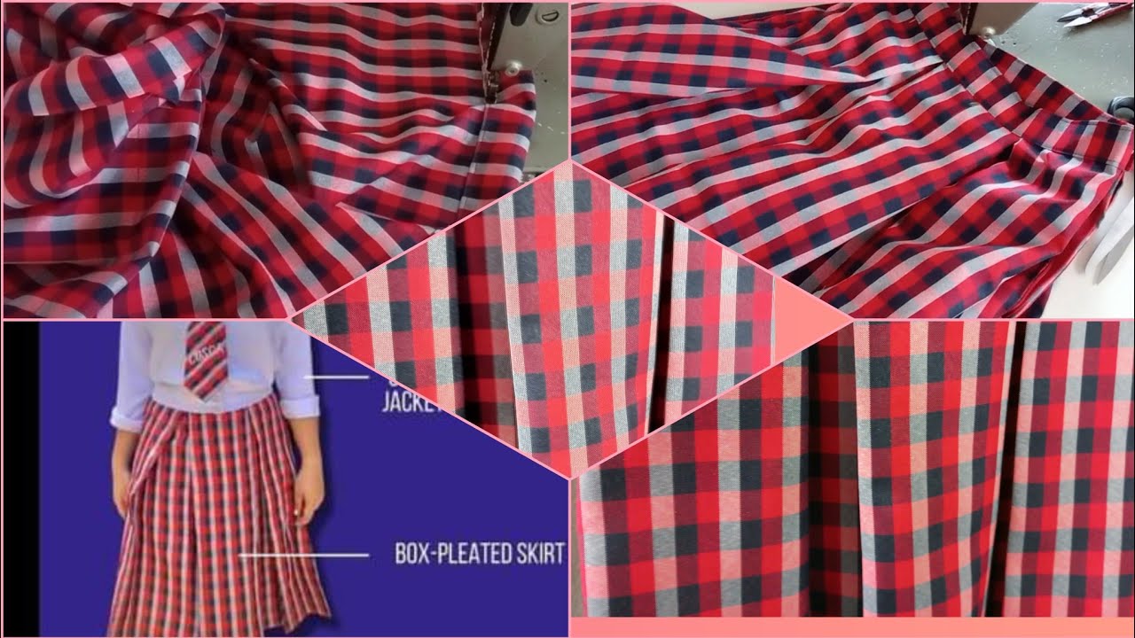 sewing skirt (COSCA uniform ) - YouTube