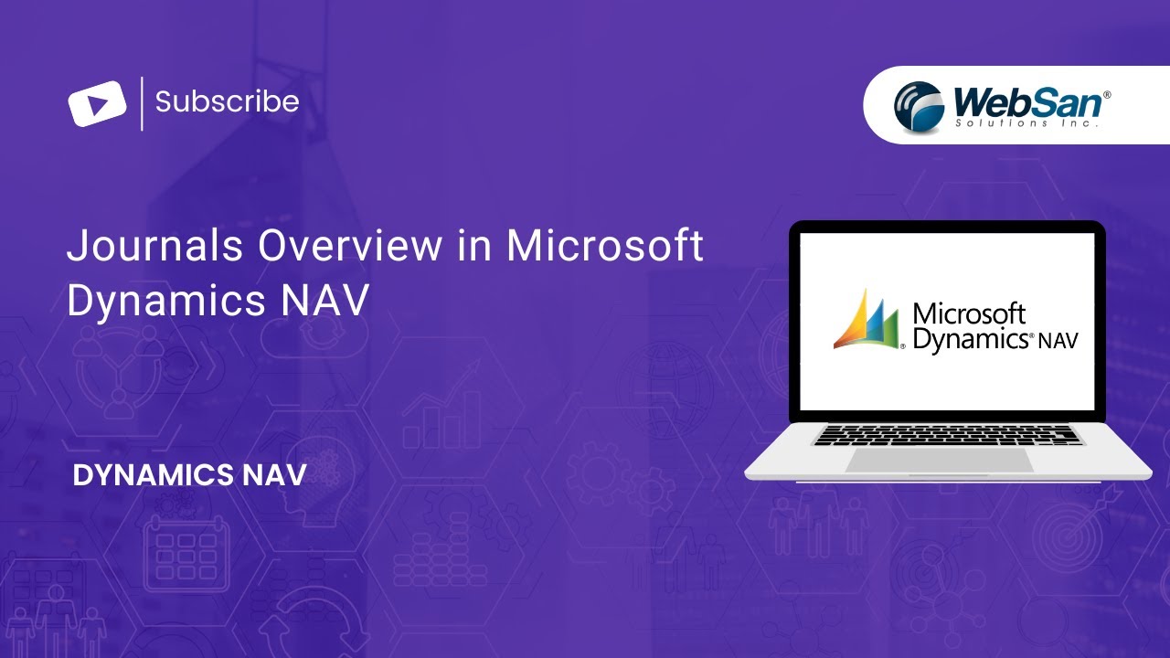 Journals Overview in Microsoft Dynamics NAV - YouTube