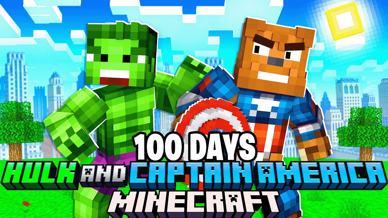 I Survived 100 Days As THE HULK In Minecraft - YouTube