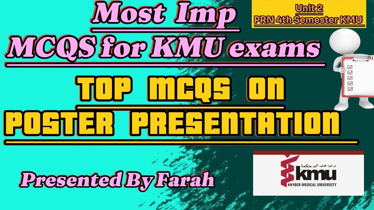MCQS About Poster Presentation ||PRN 4th semester || Explained In urdu ...