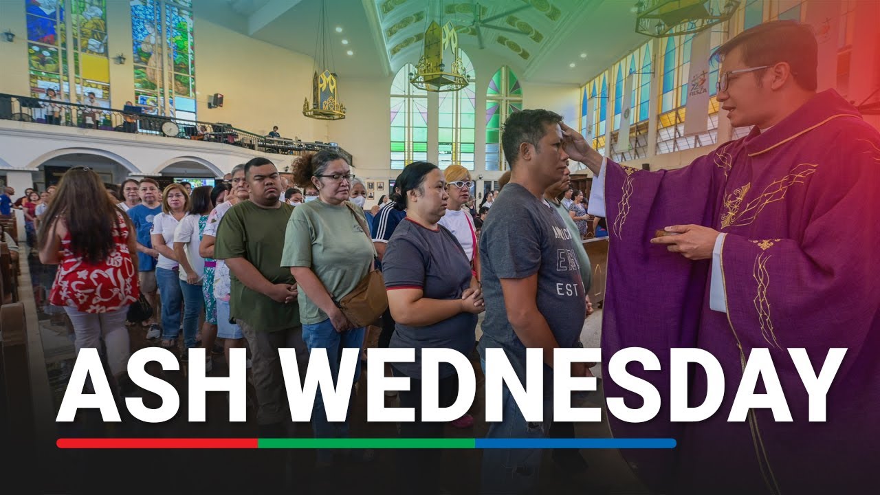 Filipino Catholics observe Ash Wednesday | ABS-CBN News - YouTube