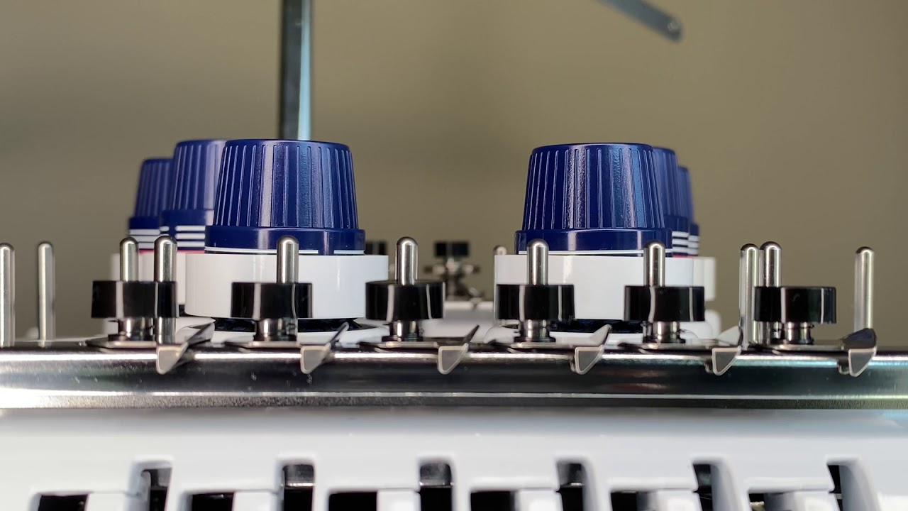 Adjusting thread tension on the Brother PR670E - YouTube