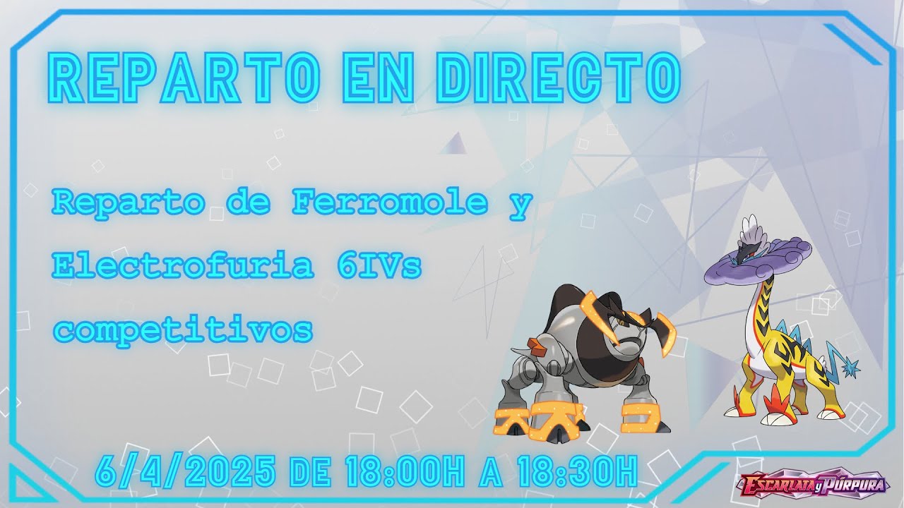 Reparto Pokémon Ferromole y Electrofuria competitivos [EN ESPERA] - YouTube