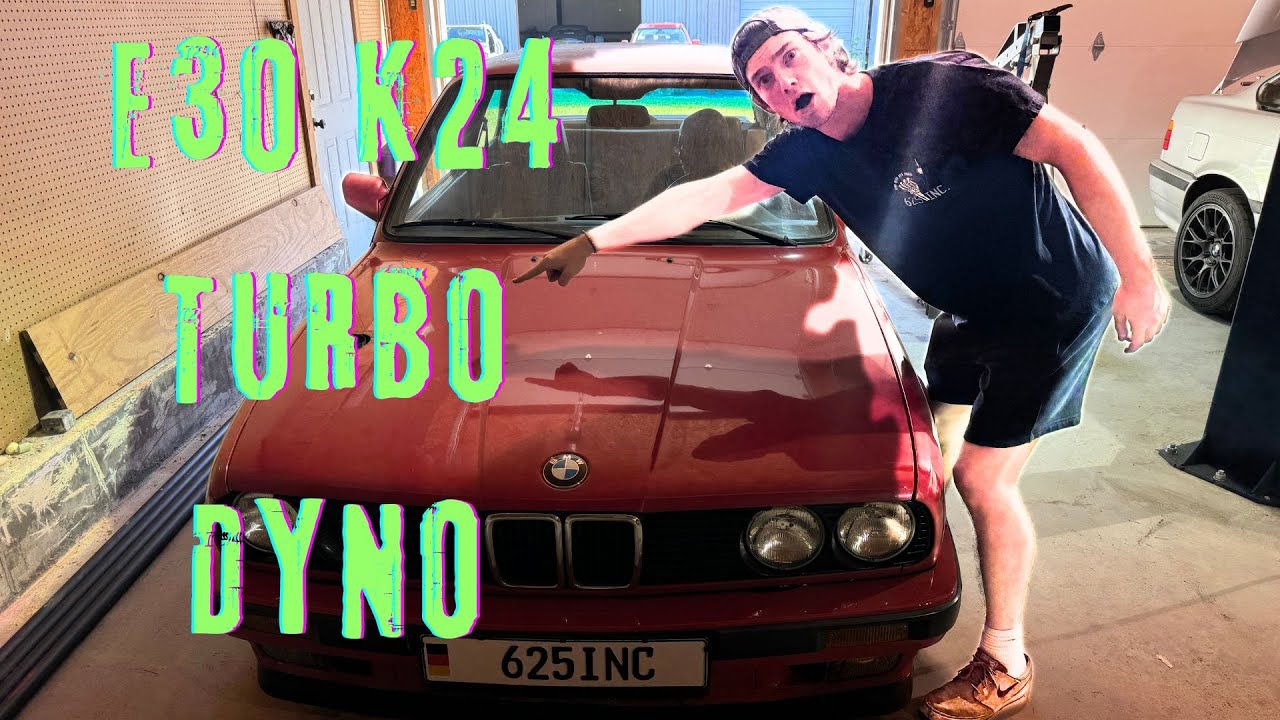 Lucy Our K24 E30 Turbo goes to the DYNO - YouTube