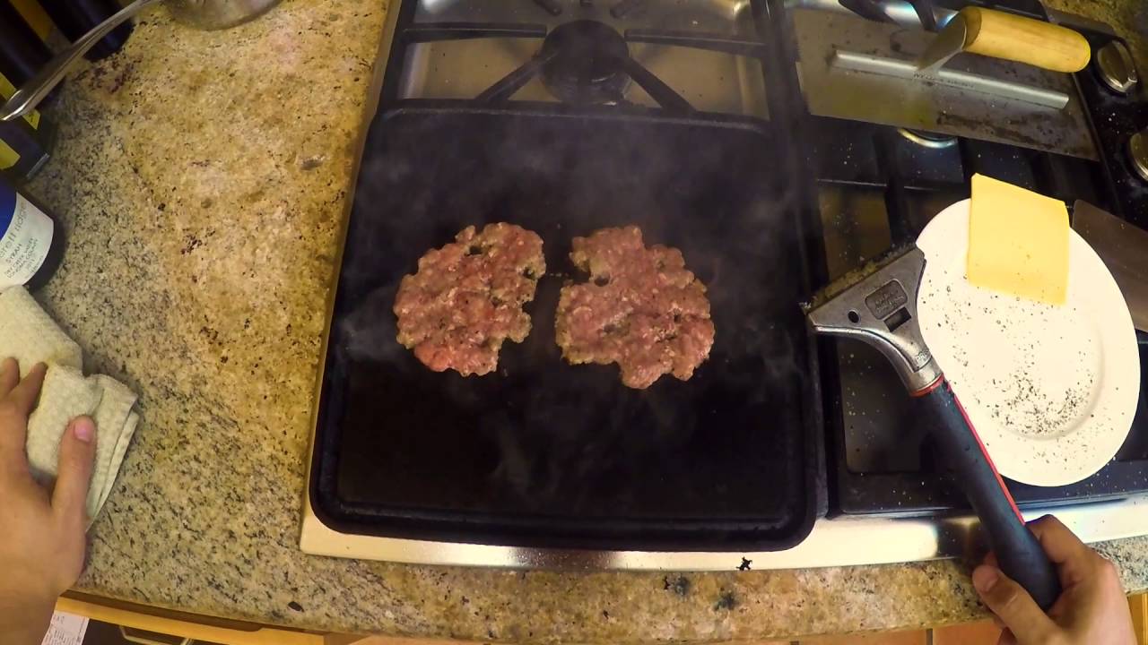 First Person Cooking: Ultra-Smashed Burgers - YouTube