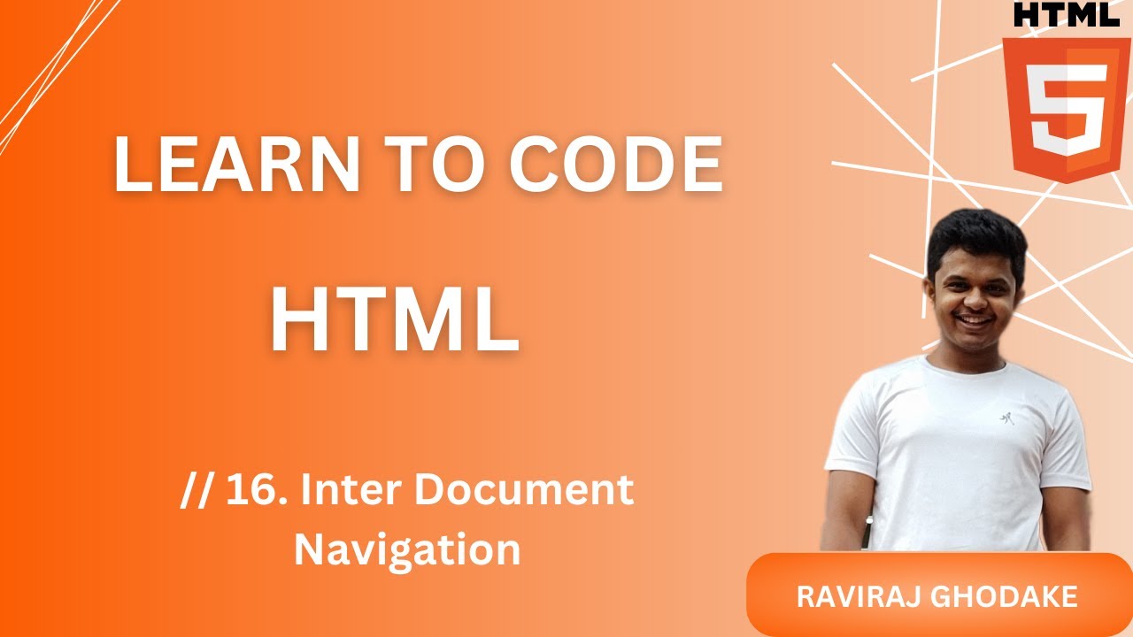 16. Inter Document Navigation in HTML - YouTube