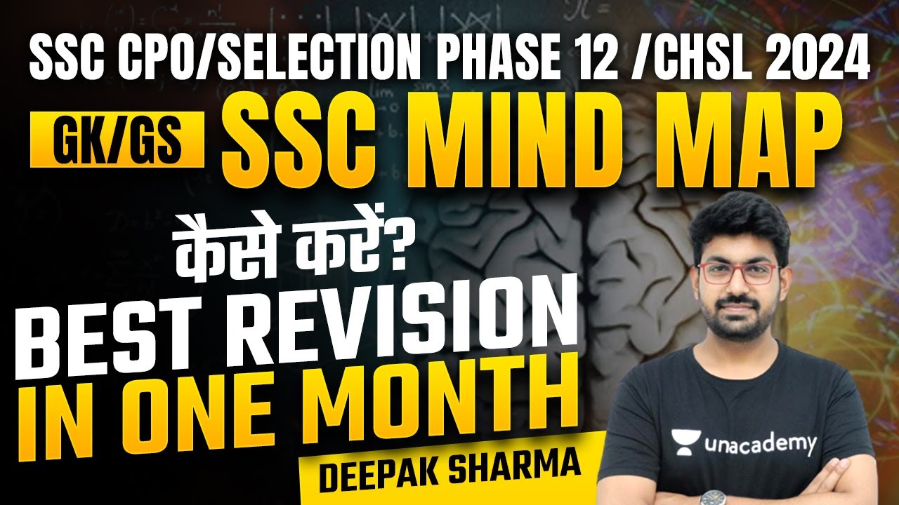 GK/GS | Best Revision Mind Map for 1 Month | SSC CHSL/CPO/Selection ...