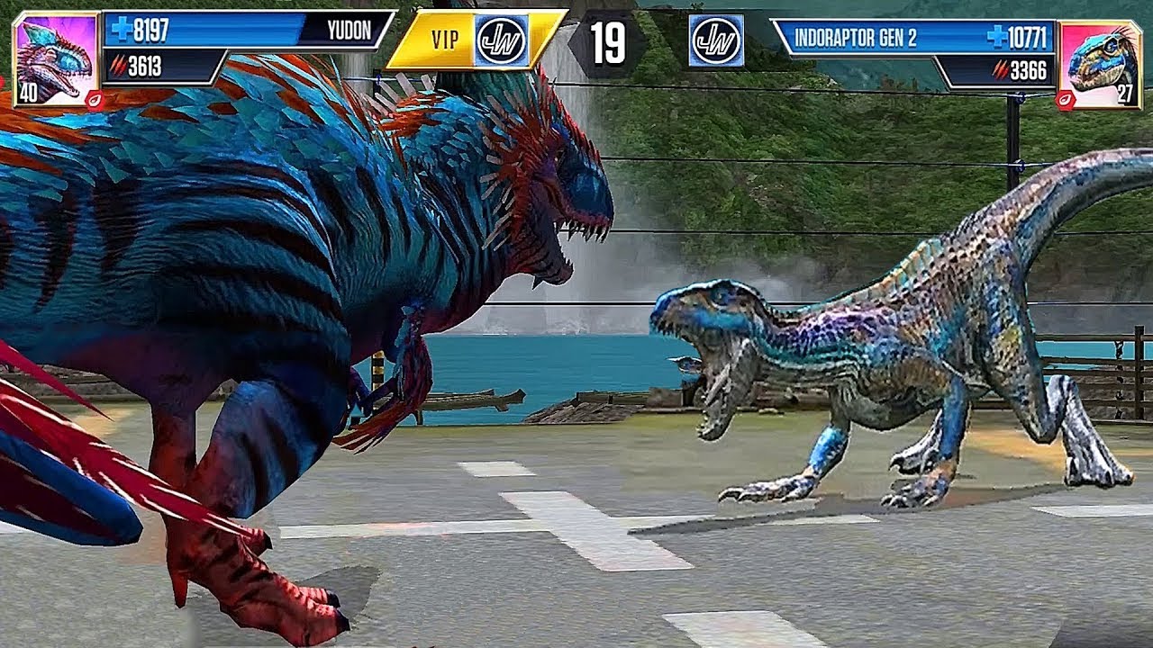 indoraptor gen 2 and yudon (level 40) - YouTube