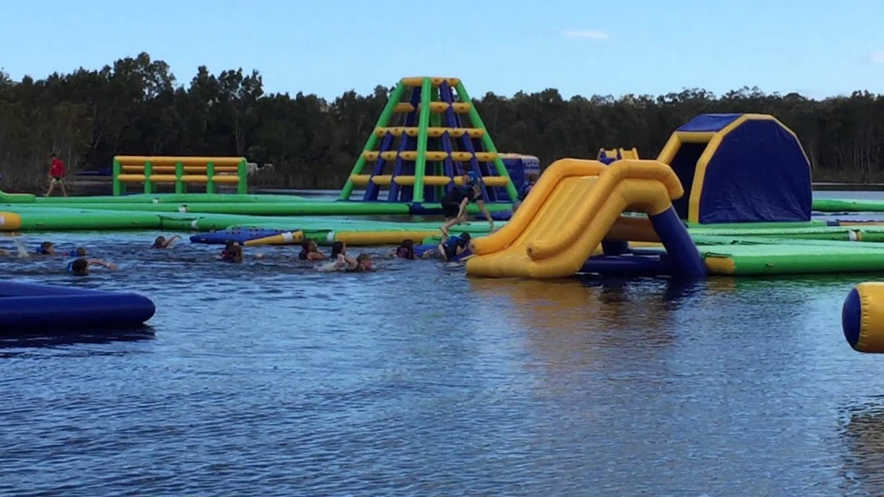 Aqua park Coolum fun fun fun - YouTube