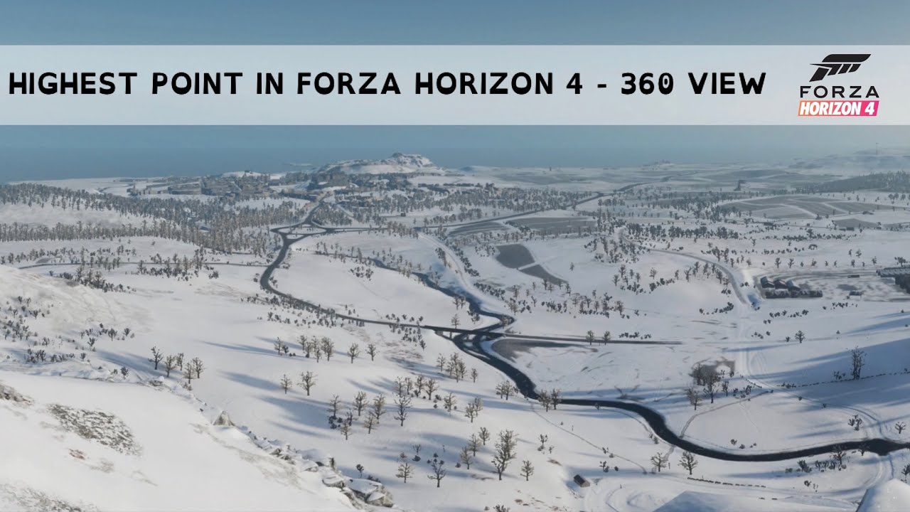 HIGHEST POINT IN FORZA HORIZON 4 (FULL 360 VIEW) - YouTube