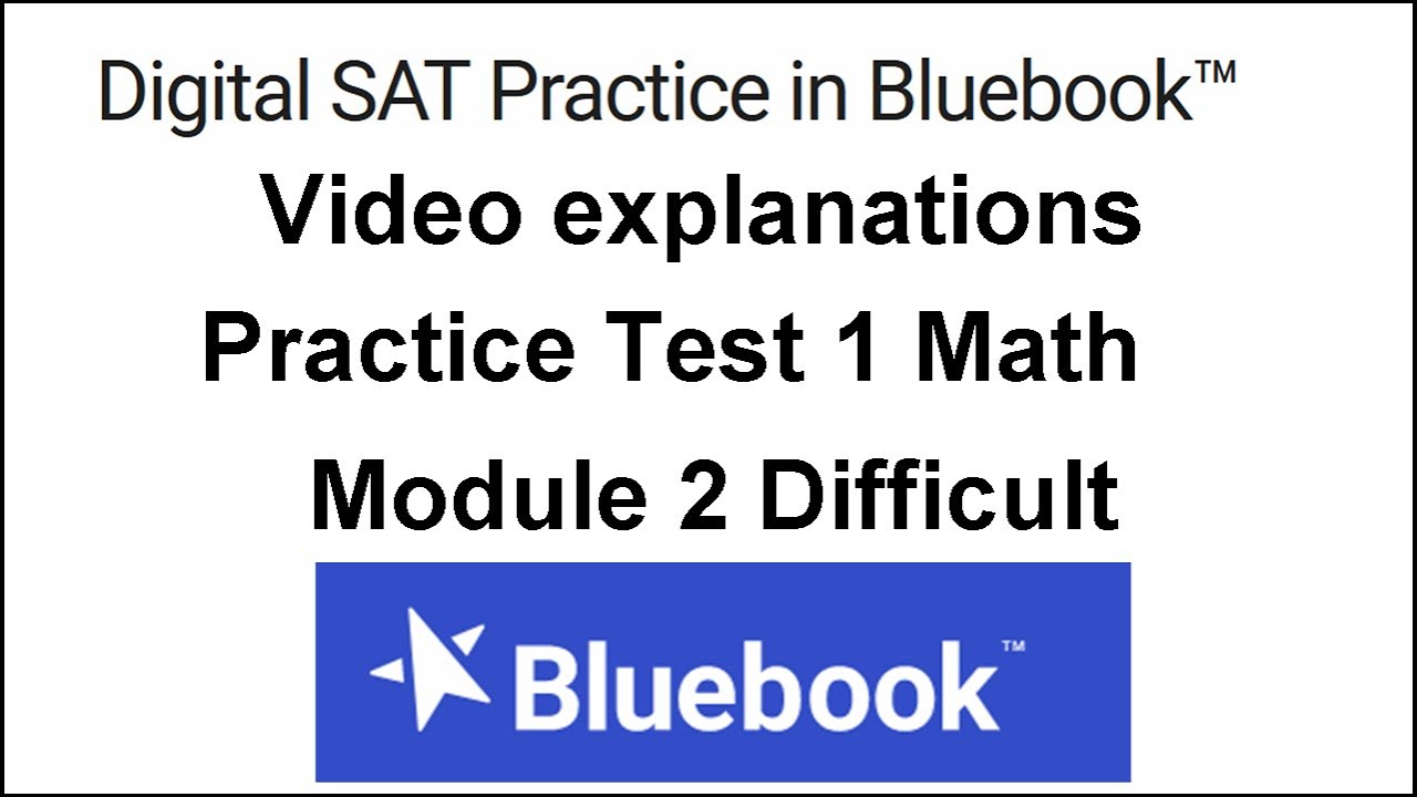 Question 01 Digital SAT Bluebook Practice Test 1 Section 2 Math Module ...