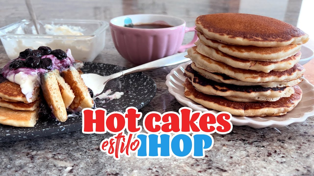 🥞 PANCAKES IHOP o HOT CAKES ESPONJOSOS - CLASE EN VIVO - YouTube