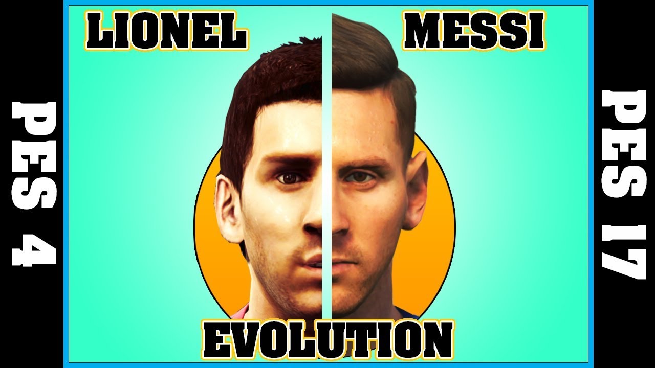 LIONEL MESSI evolution [PES 04 - PES 17] ⚽ - YouTube