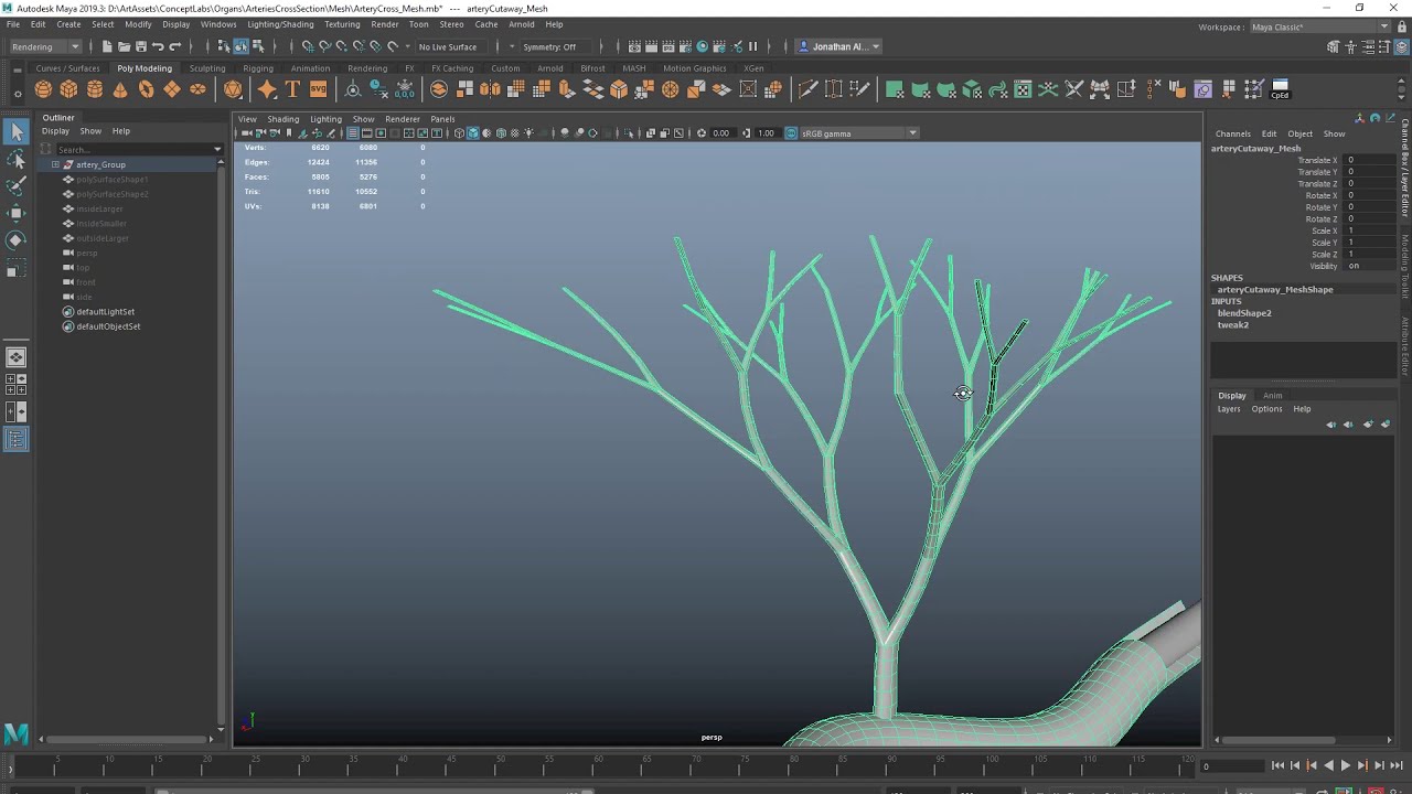 Maya - Extrude Along Curve Demo - YouTube