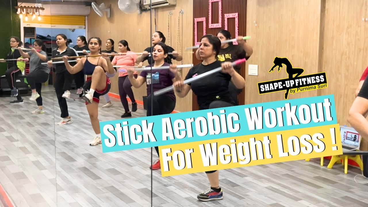 Stick aerobics workout session for weight loss || Aerobics Workout || # ...