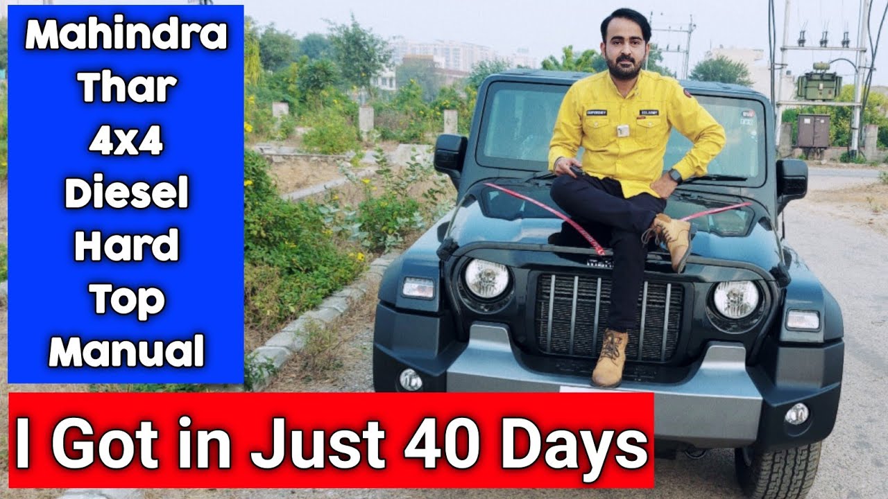 Mahindra THAR 4X4 Diesel Manual Hard Top LX | Thar Delivery in 40 Days ...