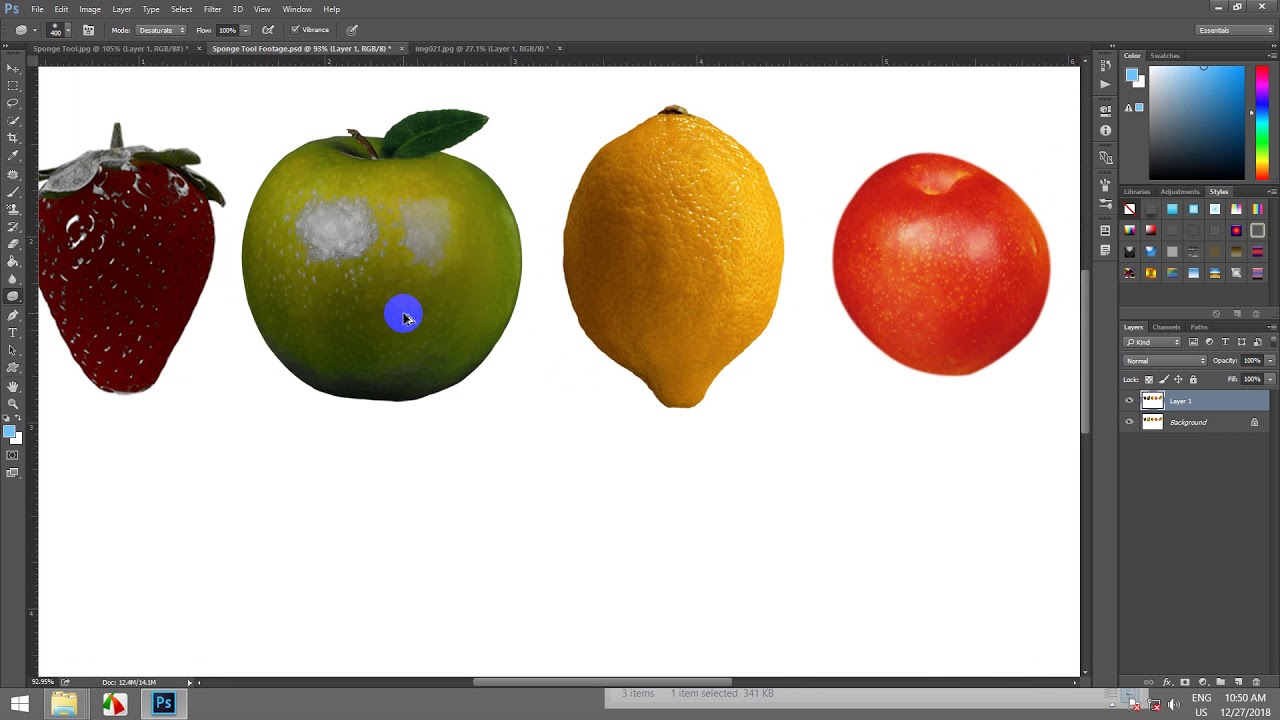 Sponge Tool | Photoshop Myanmar | Adobe Photoshop Myanmar - YouTube