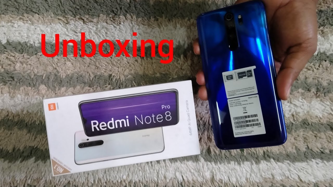 Redmi note 8 pro + electric blue + Unboxing unbelievable - YouTube